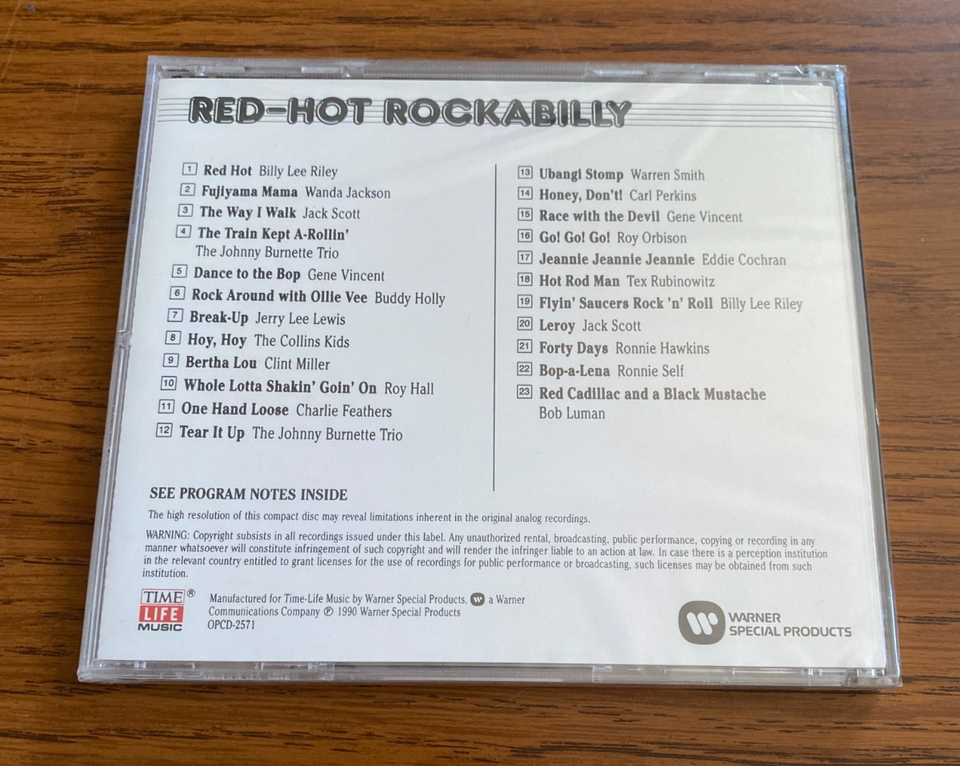 New! Time-Life Music: The Rock 'N' Roll Era Red-Hot Rockabilly CD ...