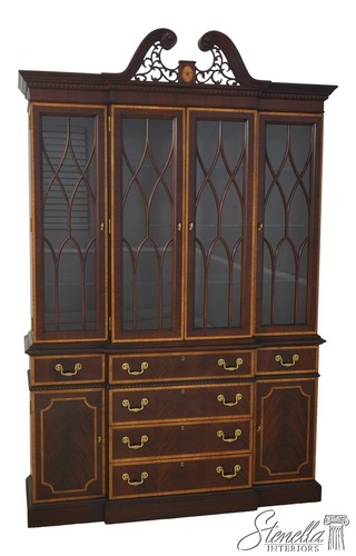 69293: COUNCILL CRAFTSMEN Flame Mahogany Breakfront China Cabinet | eBay