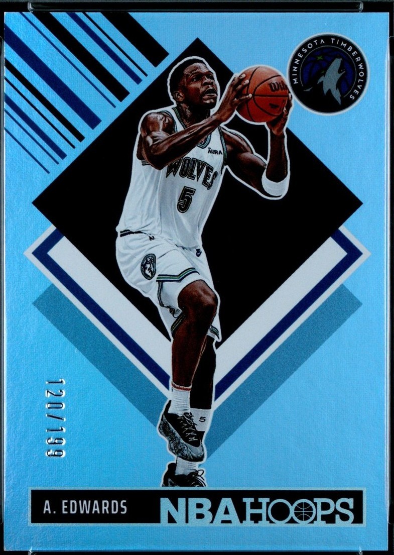 2023-24 Panini NBA Hoops - Hoops Tribute Anthony Edwards #286 Silver ...