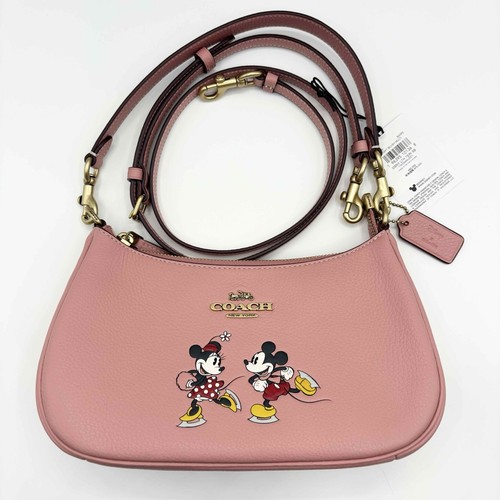 DISNEY X COACH Terry Shoulder Bag Skate Pink | eBay