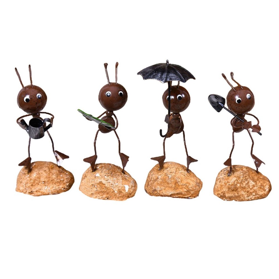 2PCS Iron Skin Ant Models Adornment Simple Ant Doll Decoration Cartoon ...