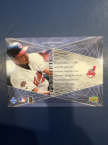 2000 Upper Deck MVP Baseball Prolifics #P1 Manny Ramirez | eBay
