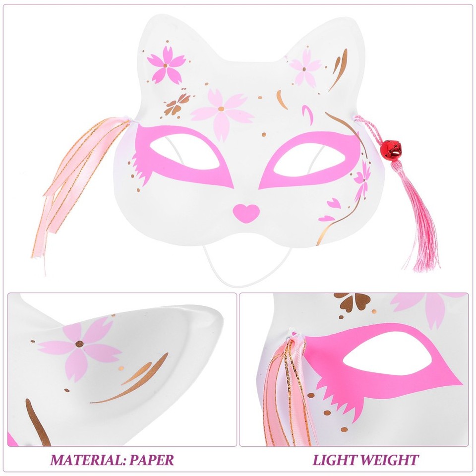 Masquerade Mask Cat Cosplay Festival Decoration Eye Halloween Cute ...