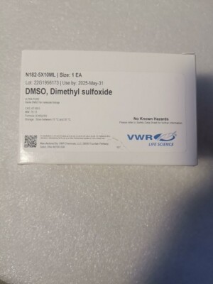 vwr dmso 5 Bottles Of 10 ml Each n182-5x10ml Total 50 ml | eBay