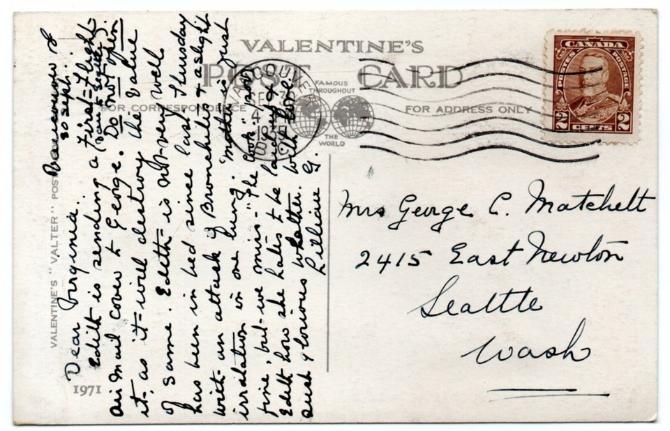 Vintage Postcard 1930s Florence Valter DOG Bull Terrier Fight Valentine ...