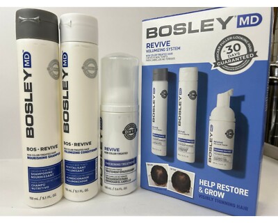 Bosley Non Color-Treated Hair - Revive Volumizing Kit for Restoration ...