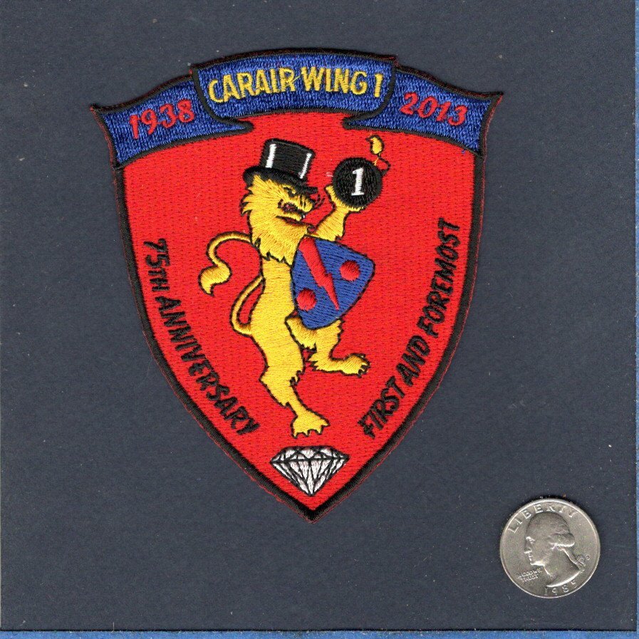 CVW-1 CARRIER AIR WING ONE 75th Anniversary 2013 US Navy Squadron ...