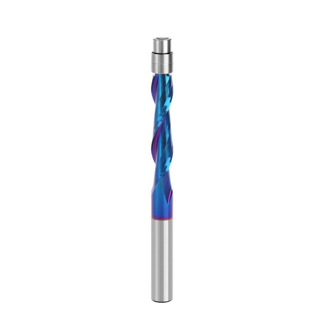 Flush Trim Router Bit Solid Carbide UP/DOWN Compression Bit Nano-Blue 1 ...