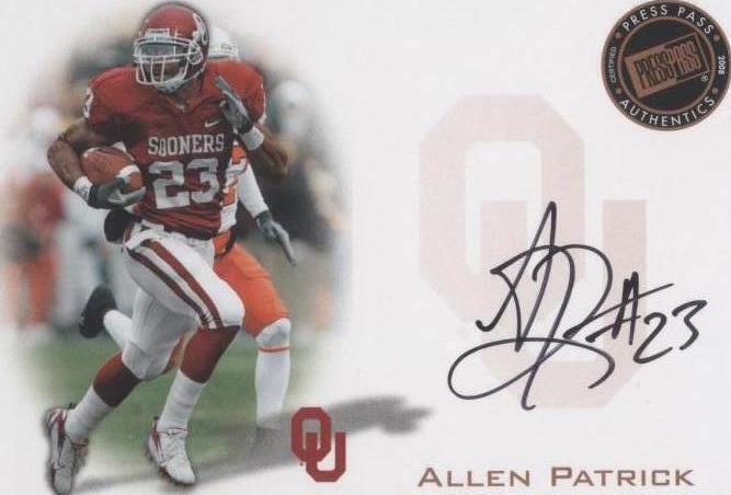 2008 Press Pass - Signings Allen Patrick #PPS-AP Bronze (AU, RC) for ...