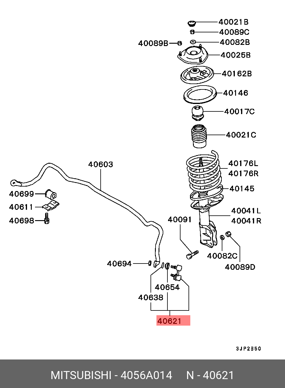 Original+OE+MITSUBISHI+4056A014+Stabilisator+Koppelstange online kaufen ...