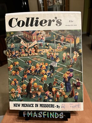 MF 1959 FOOTBALL ART Oct 29 COLLIER’S Magazine | eBay