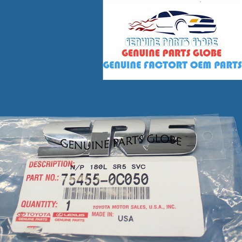 GENUINE OEM TOYOTA TUNDRA SEQUOIA TACOMA REAR ROOF SIDE SR5 EMBLEM ...
