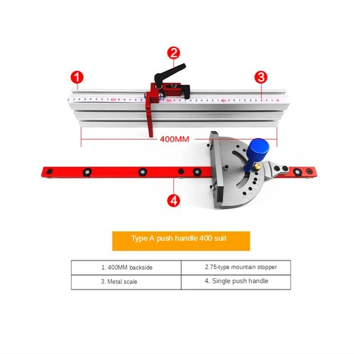 Miter Woodworking Tool with track Stop Angle Miter Gauge Guide ...