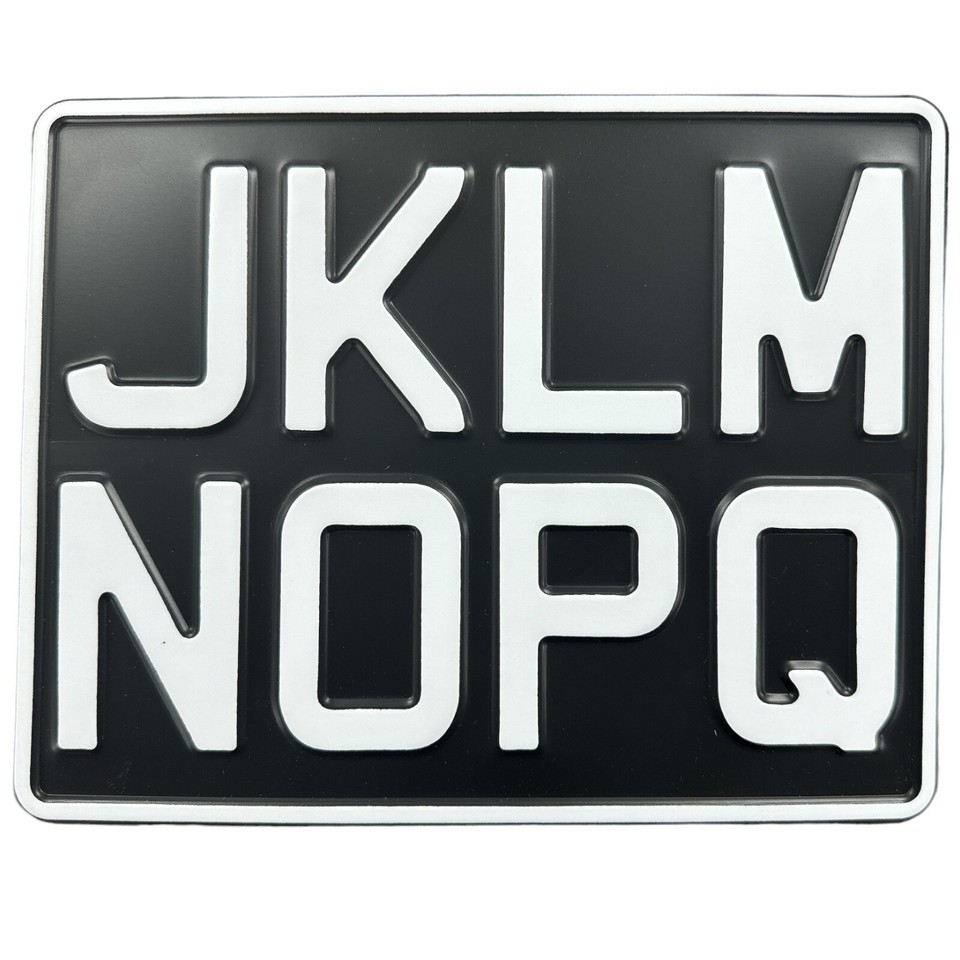 Motorcycle Number Plate 9X7 Classic, Vintage, Metal Pressed ...
