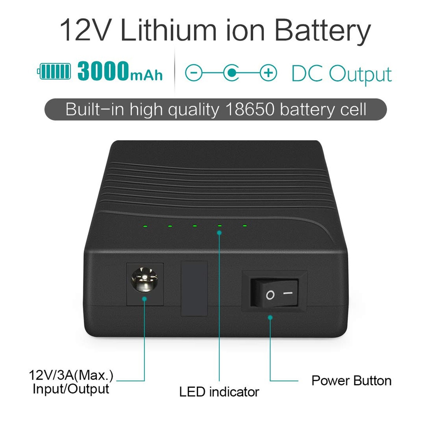 Talentcell YB1203000 12V DC Output Lithium Ion Battery for sale online ...