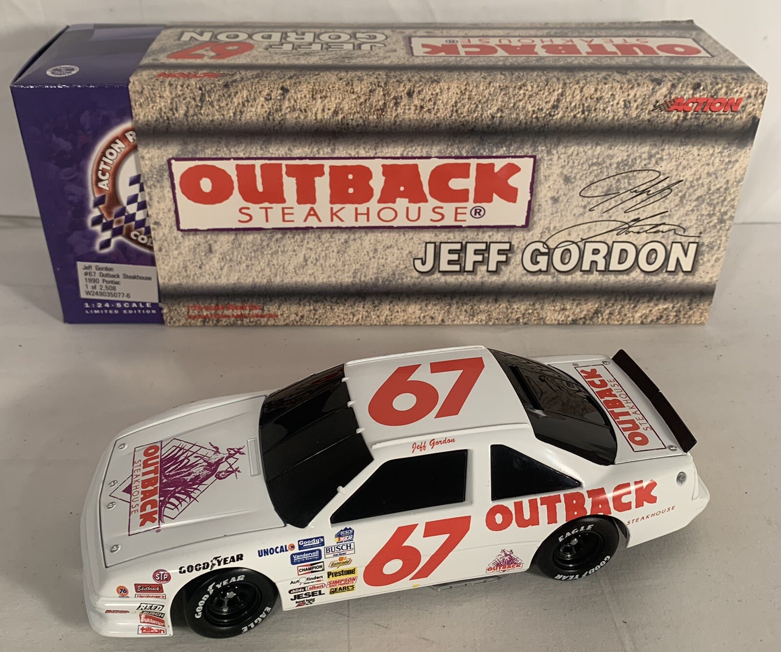 2000 Action 1:24 Jeff Gordon #67 OUTBACK STEAKHOUSE 1990 Pontiac Bank/2,508 MIB | eBay