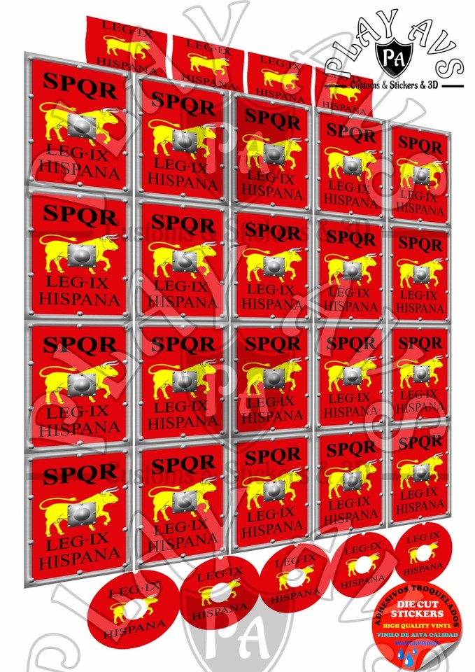 Playmobil Stickers Roman Shields - Roman Shields Stickers - Roman ...