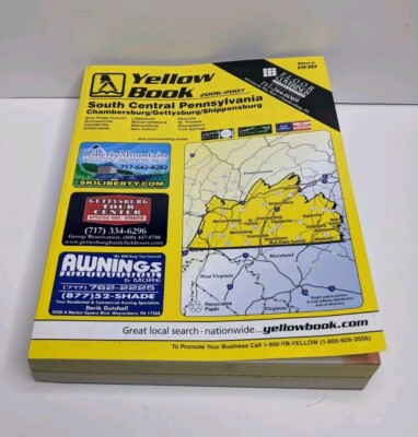 2006-2007 Yellowbook South Central PA Yellow Phone Book Directory ...