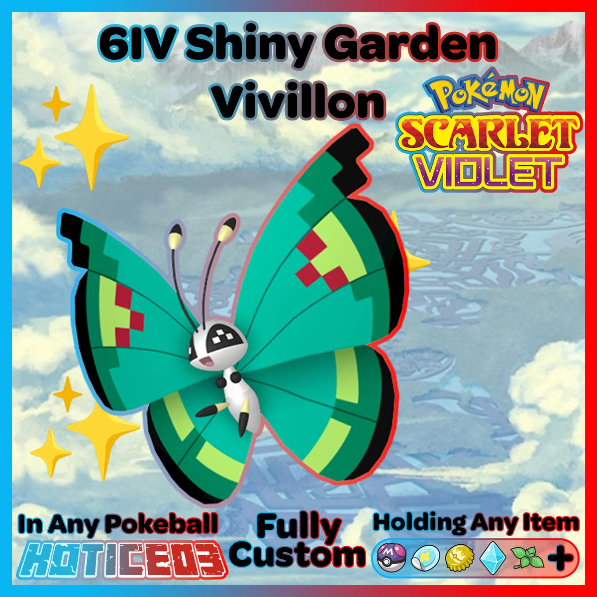 Shiny Vivillon Pokeball
