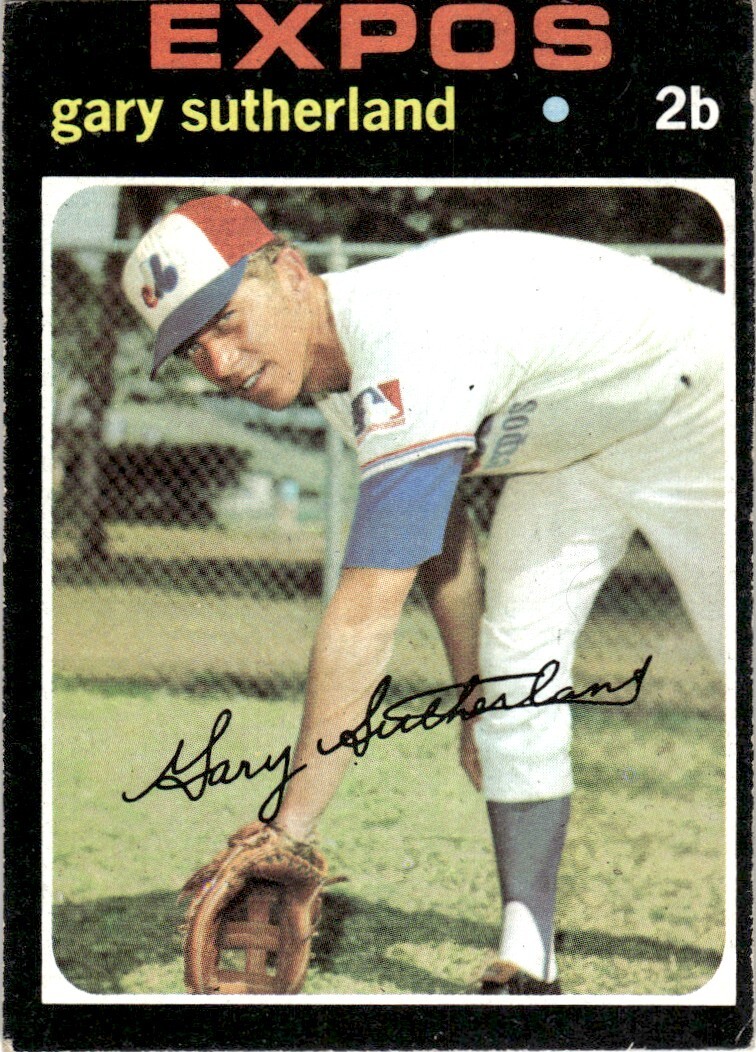 1971 Topps Baseball Gary Sutherland Montreal Expos #434 VG-EX | eBay