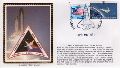 LAUNCH SPACE SHUTTLE DISCOVERY STS-39 - HOUSTON, TX 1991 FDC17972 | eBay