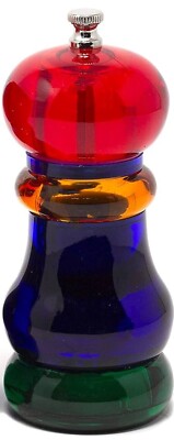 Olde Thompson Pepper Mill Sunset Fiesta Red Blue Yellow Ceramic Plastic ...