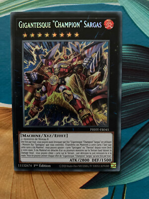 Yu-Gi-Oh Gigantesque "Champion" Sargas PHHY FR045 | eBay