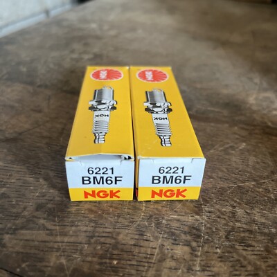 2 NOS NGK Genuine Spark Plugs BM6F | eBay
