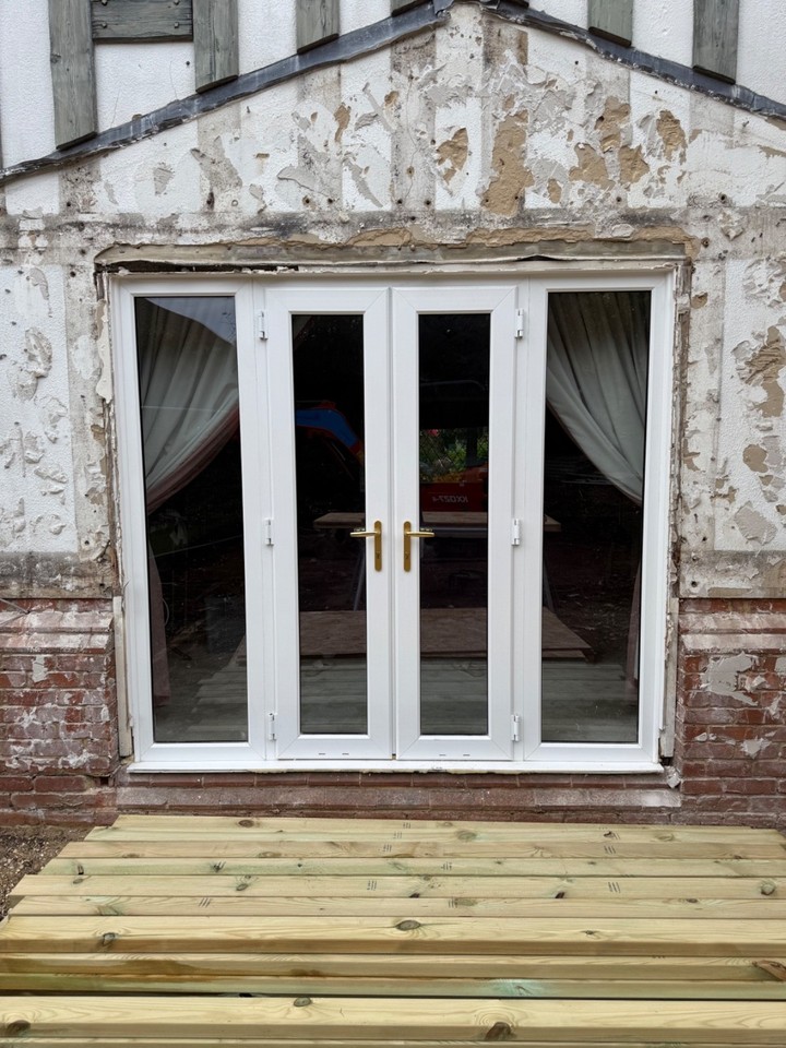 used pvc patio french doors | eBay UK