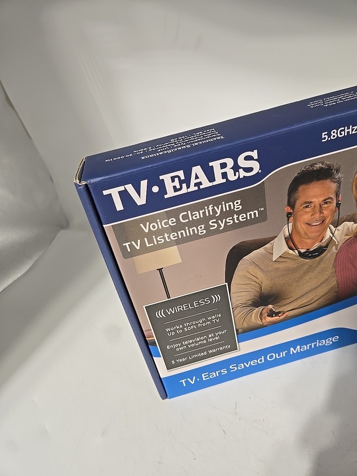 TV EARS 22741 WIRELESS DIGITAL VOICE CLARIFYING TV LISTENING 5.8 GHZ ...