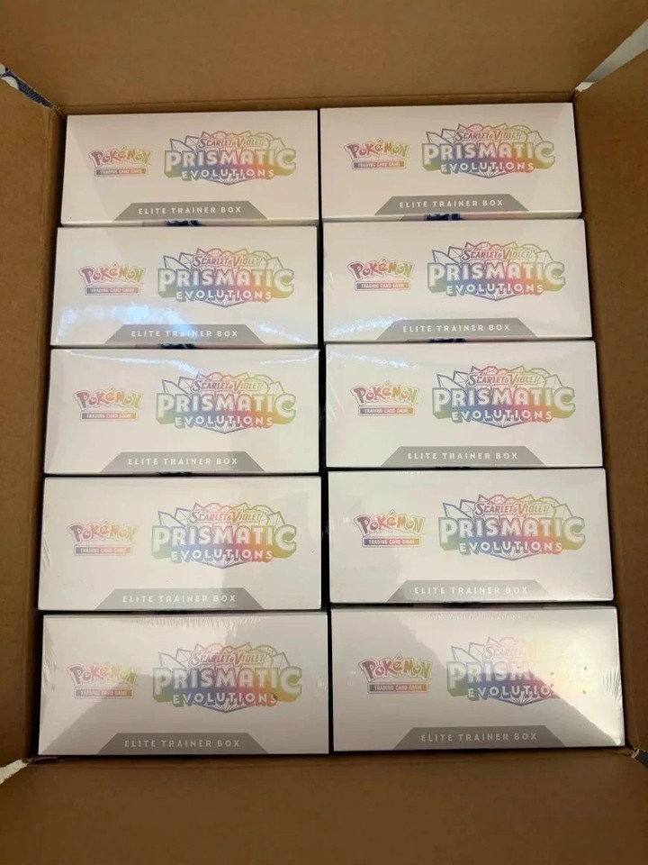 20x POKEMON TCG Prismatic Evolutions ETB Elite Trainer Box SEALED NEW ...