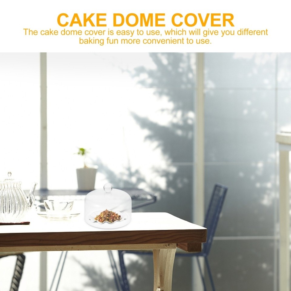 Acrylic Round Cake Dome Cover Transparent Food Cover Dome Dessert ...