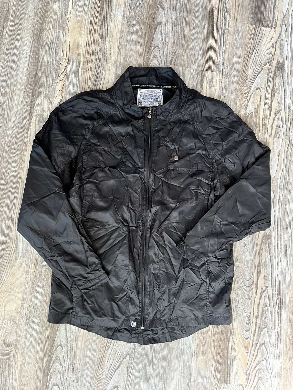 The Seventh Letter Windbreaker Black Nyon Vintage Jac… - Gem