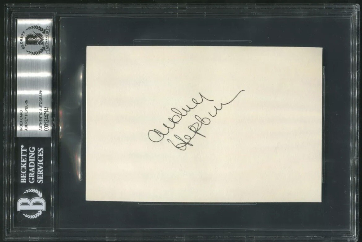 Audrey Hepburn Autograph Authentic