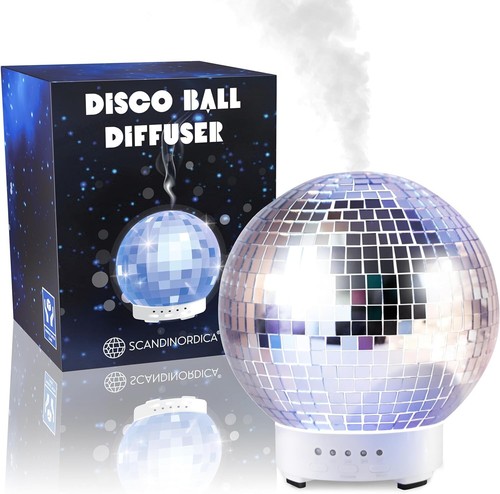 Disco Diffuser Ball Rotating -Essential Oil Diffuser with Whispe Quiet ...