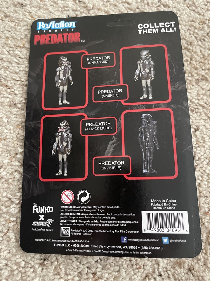 Funko - ReAction - Predator - Invisible | eBay