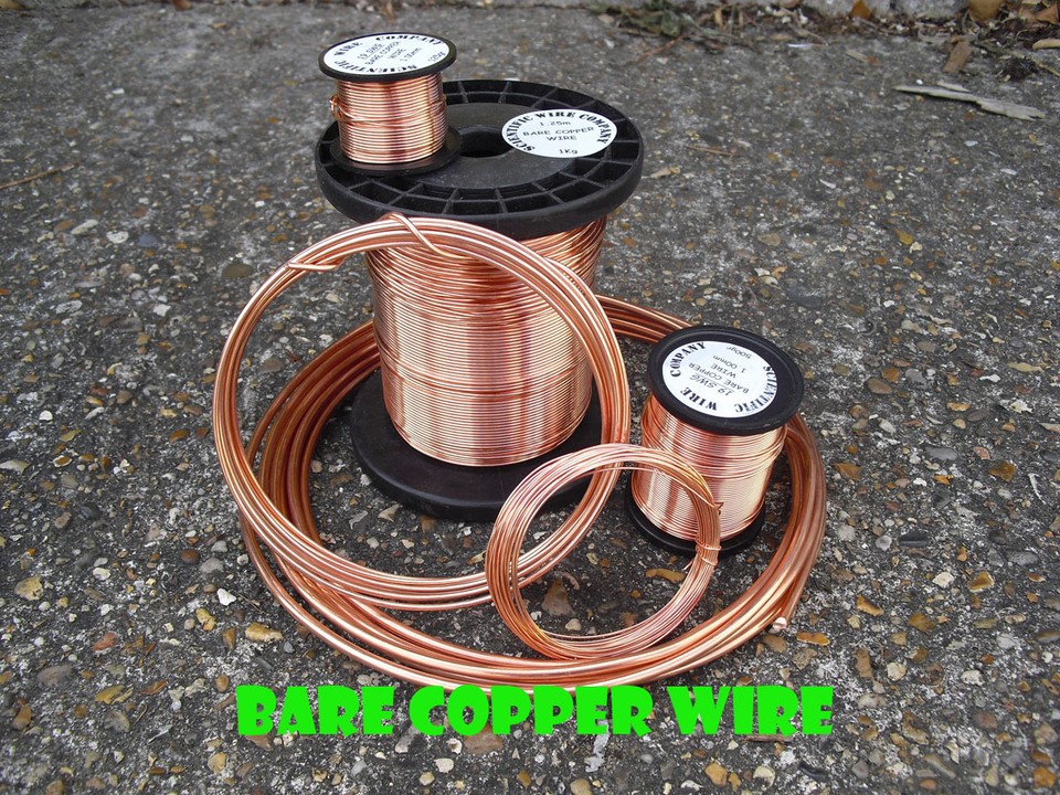 Bare unplated uncoated SOFT COPPER WIRE 4mm 6 GAUGE 500grams | eBay