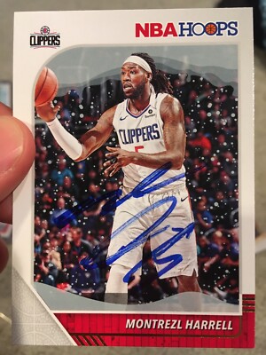 Montrezl Harrell Autographed IP 2019-20 Panini NBA Hoops Card No.82 LA ...