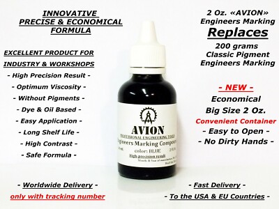 Engineers Marking Dye Compound Prussian Blue Scraping Paint Layout ...