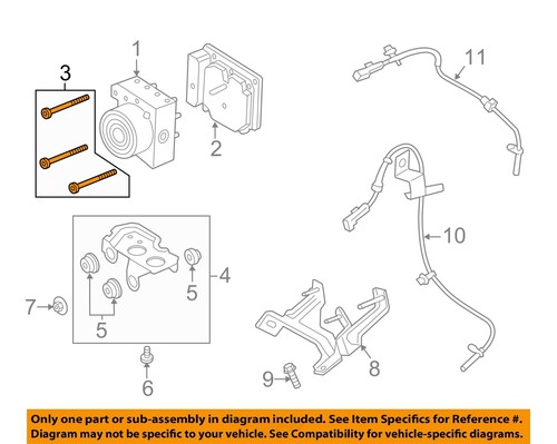 FORD OEM ABS Anti-Lock Brakes-Control Module Bolt EG9Z2M101A | eBay