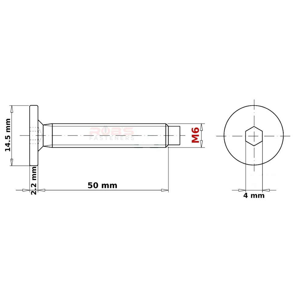 M6 M8 FURNITURE CONNECTOR BOLTS FLAT HEAD ALLEN KEY SCREWS ZINC PLATED ...
