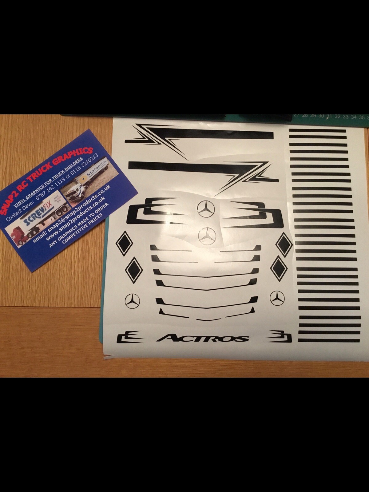 Tamiya 1/14 Truck Mercedes Actros Decals Set. Why Pay More. | eBay UK