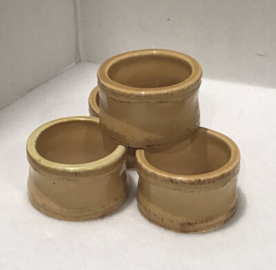 Todd English Collection Tuscan Gold Antiqued Embossed Napkin Rings Set ...