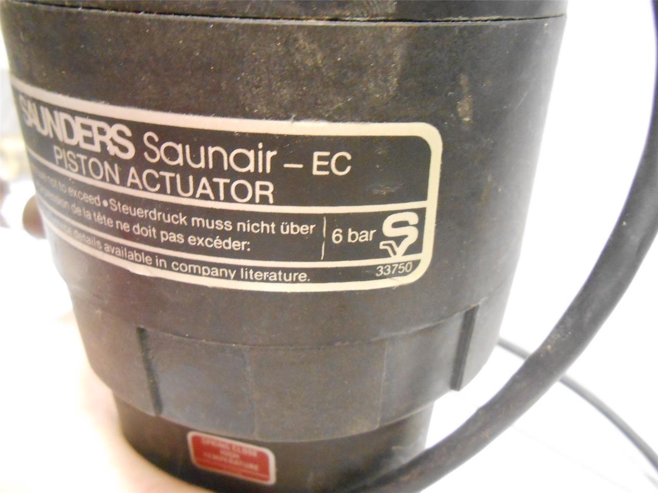 SAUNDERS SAUNAIR-EC PISTON ACTUATOR 6 BAR 33750 WITH V3 MICROSWITCH ...