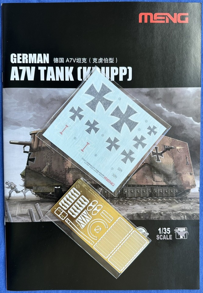 Meng TS-017 1/35 A7V German Tank (Krupp) Full interior. | eBay UK