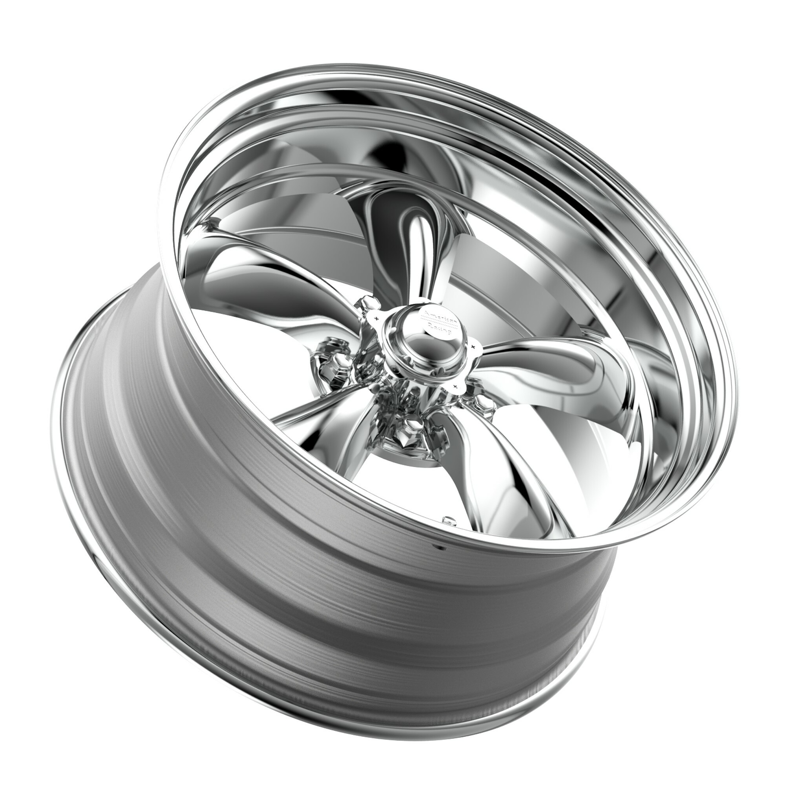 Set 4 American Racing VN515 Torq Thrust II 14x7 5x4.75 Polished Wheels ...