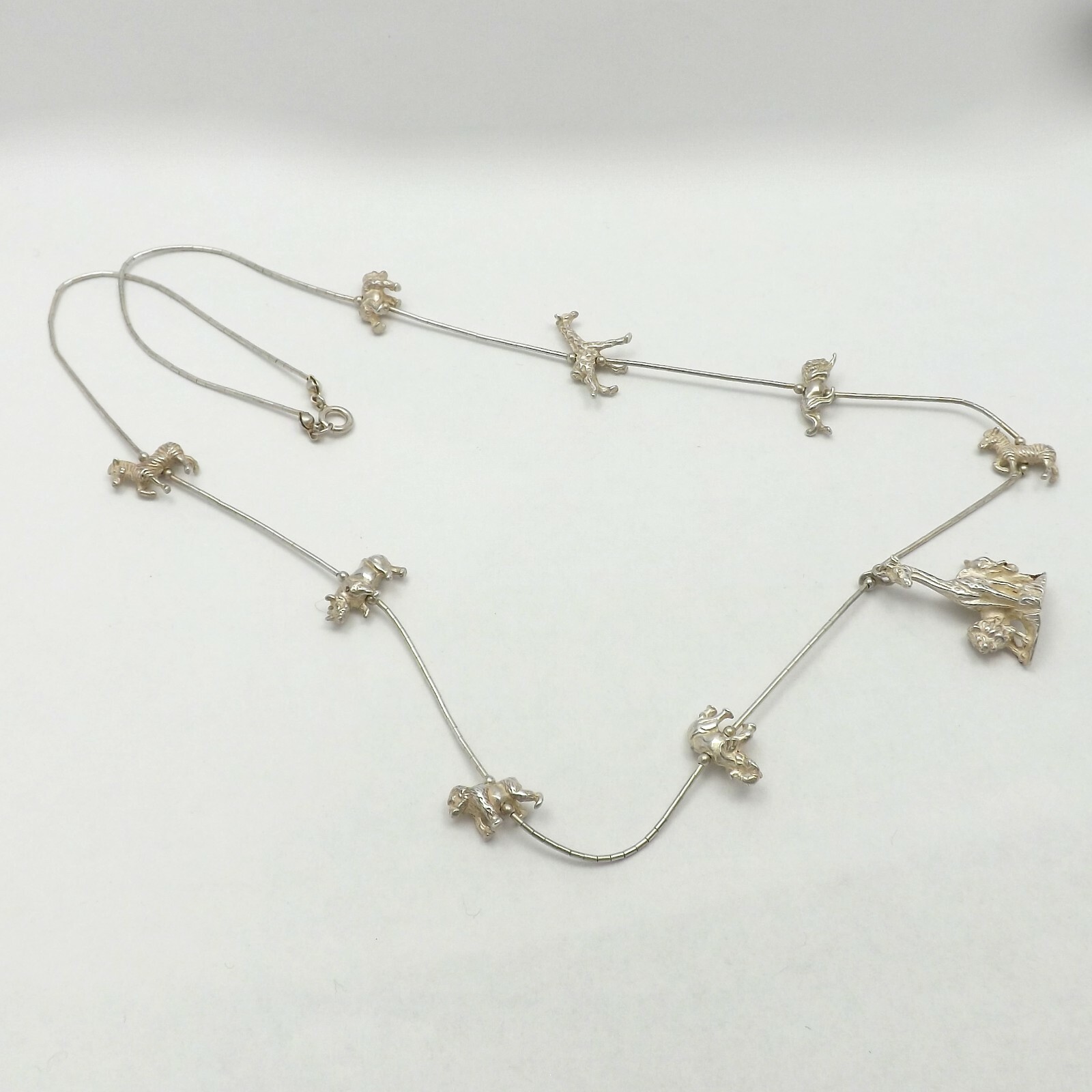 Sterling Silver Noahs Ark African Safari Lion Giraffe… - Gem