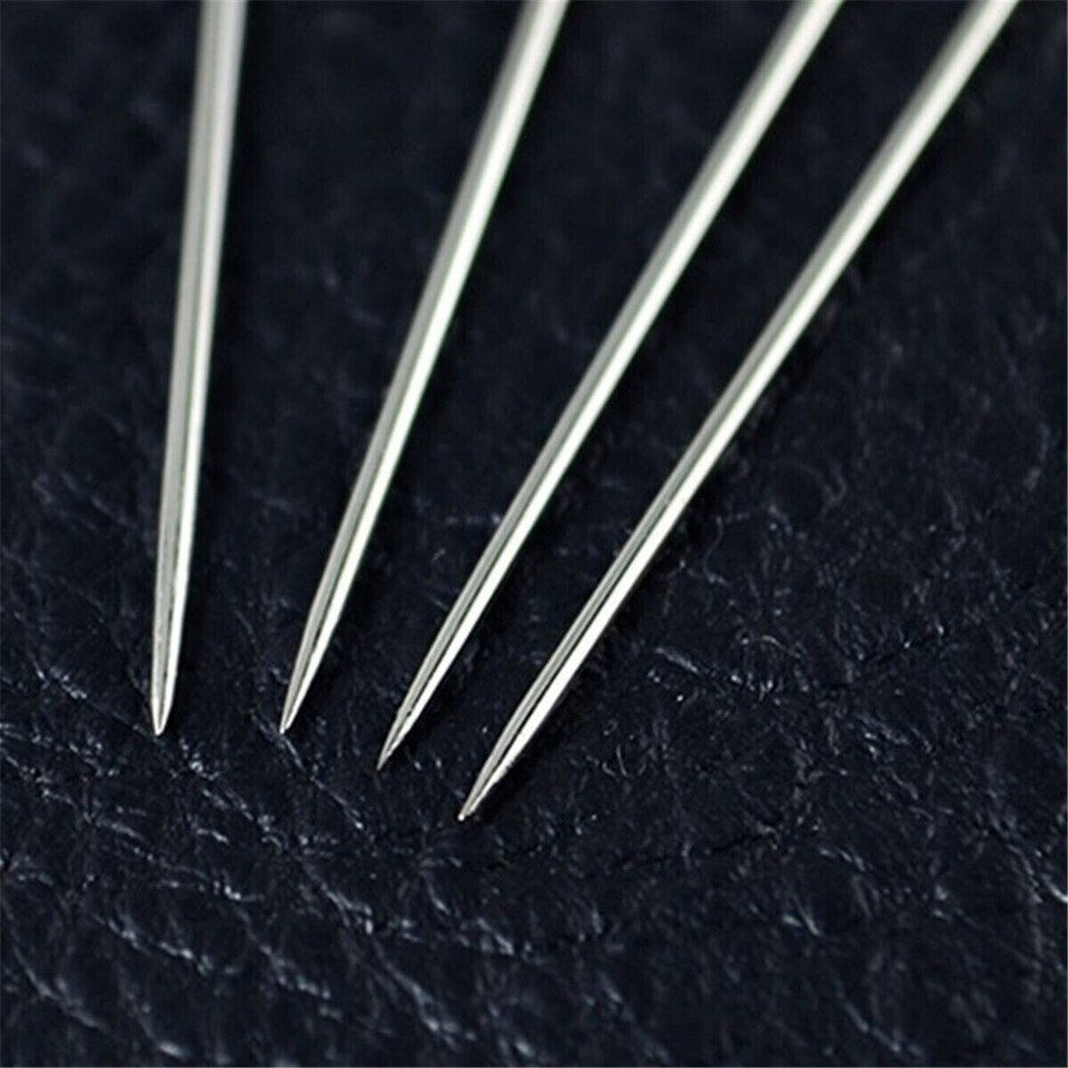 5 x Stainless Steel Hand Sewing Sharp Needles 15cm 150mm long Large ...