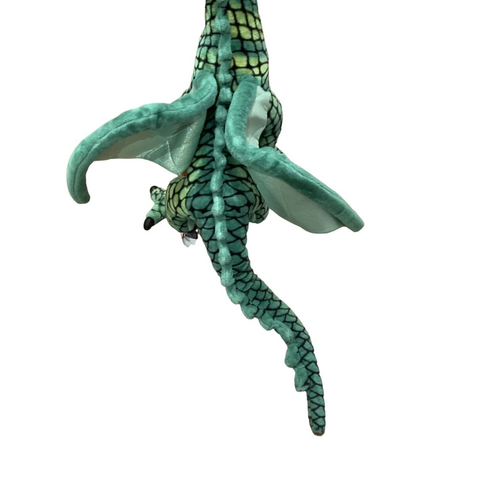 Melissa And Doug Jumbo Large Green Realistic Winged Dragon Stuffed ...