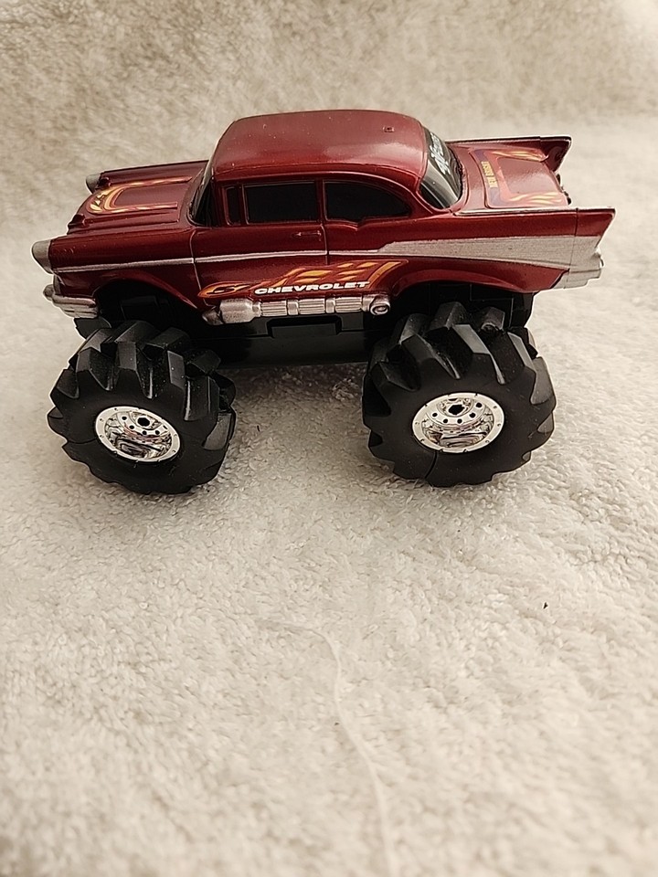 VTG New Bright TOUGH & EXTREME 57 CHEVY BATTERY OPERATED MONSTER WHEELS ...